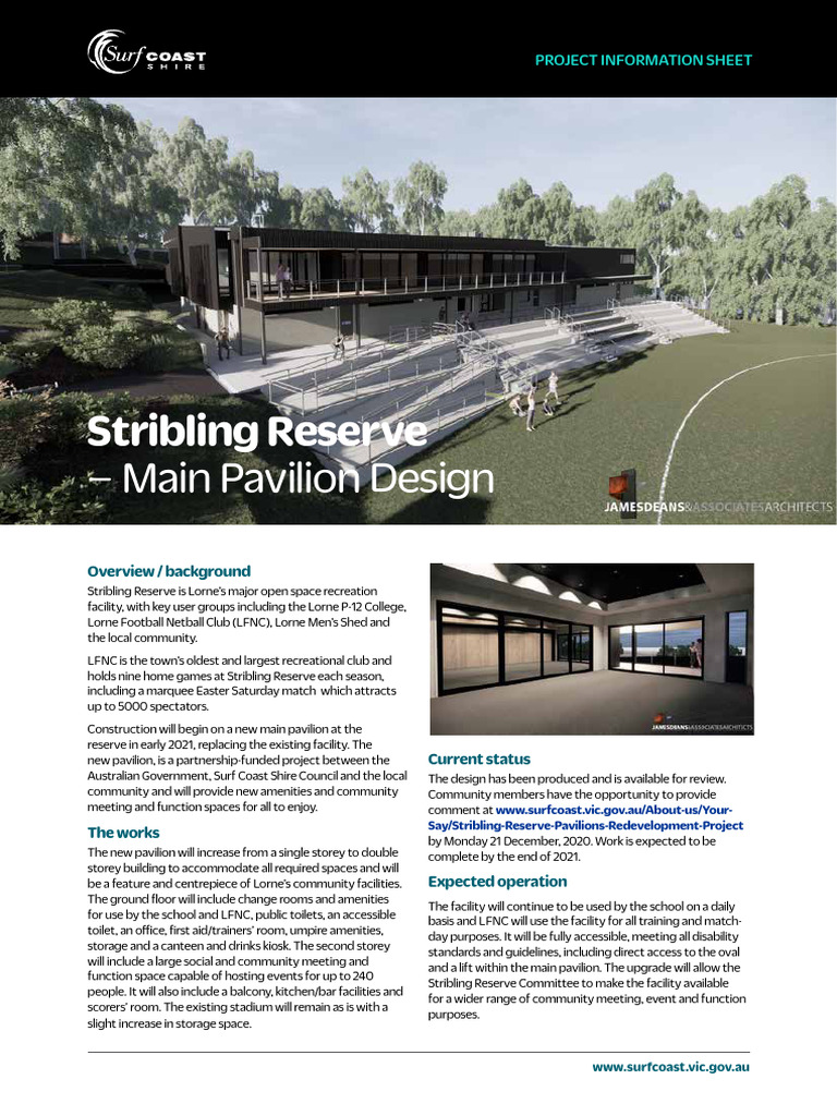Stribling Reserve Main Pavilion Design FS 2 | PDF | Buildings And ...