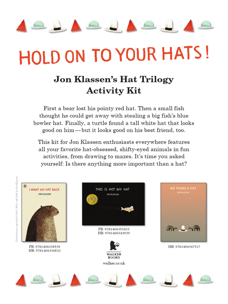 We Found A Hat UK Activity Sheets | PDF