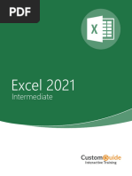 Excel 2021 Basic Student Guide | PDF | Microsoft Excel | Comma Separated Values