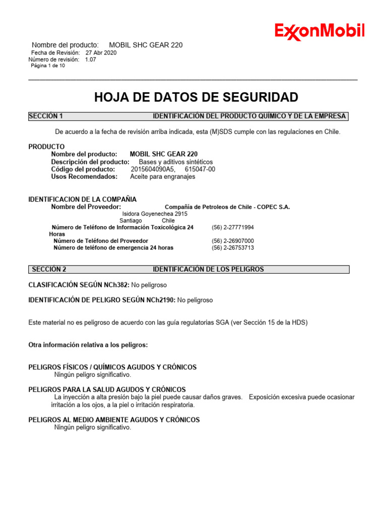 SHC 220 | PDF | Agua | Descarga electrostática