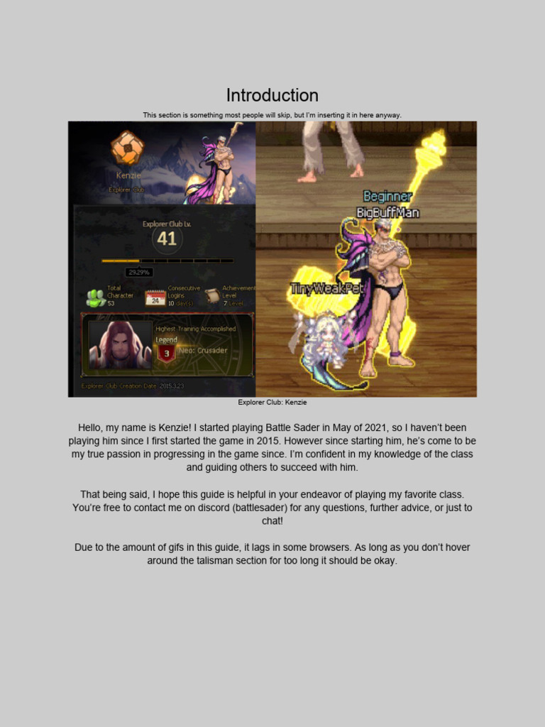 Battle Sader Guide - Updated 2 - 13 - 2024 | PDF