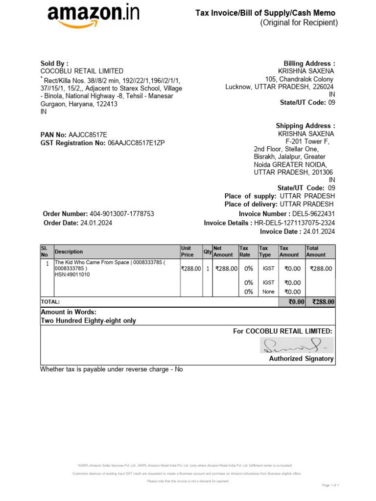 Book Invoice 24 Jan 2024 | Download Free PDF | Invoice | Payments