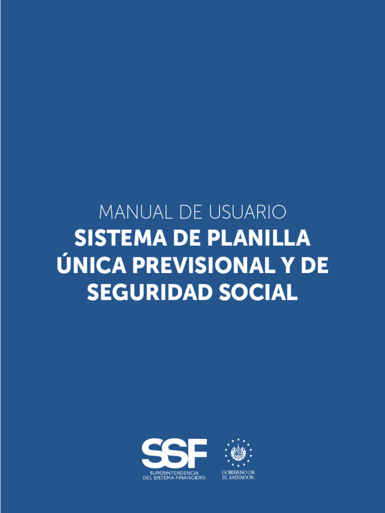 SSF Manual de Usuario Final | PDF