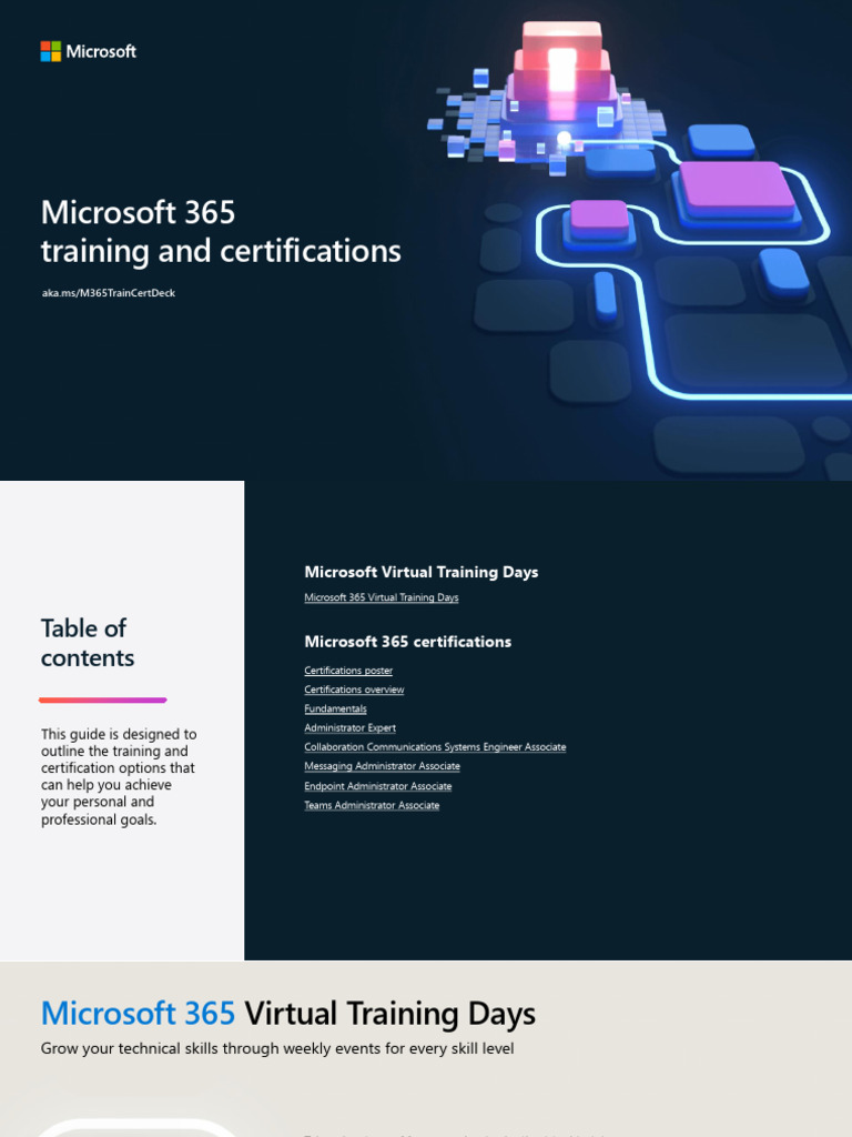 Microsoft 365 Training + Certification Guide | PDF