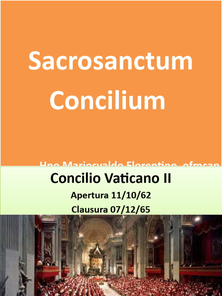 Sacrosanctum Concilium: Reforma Litúrgica | PDF | Misa (liturgia ...