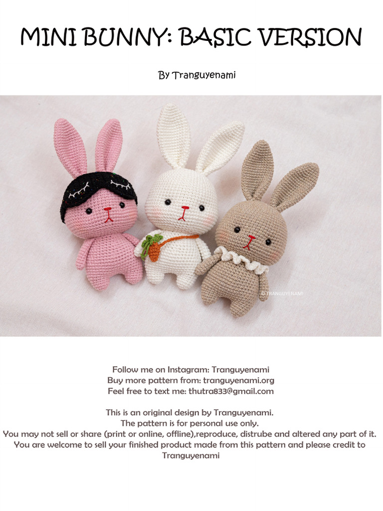 Bunny Basic Amigurumi | PDF