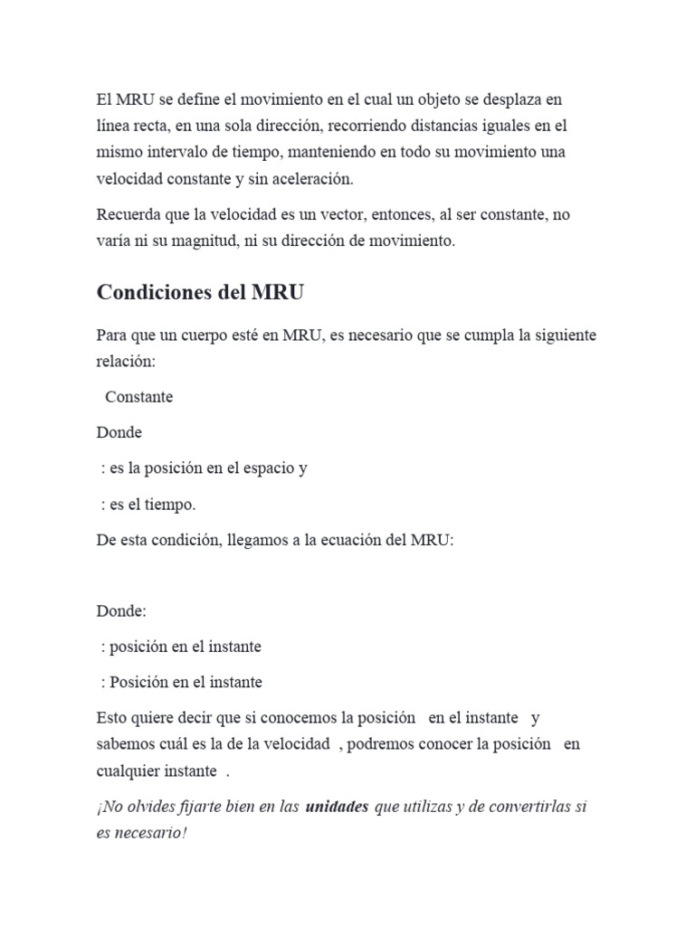 El MRU | PDF