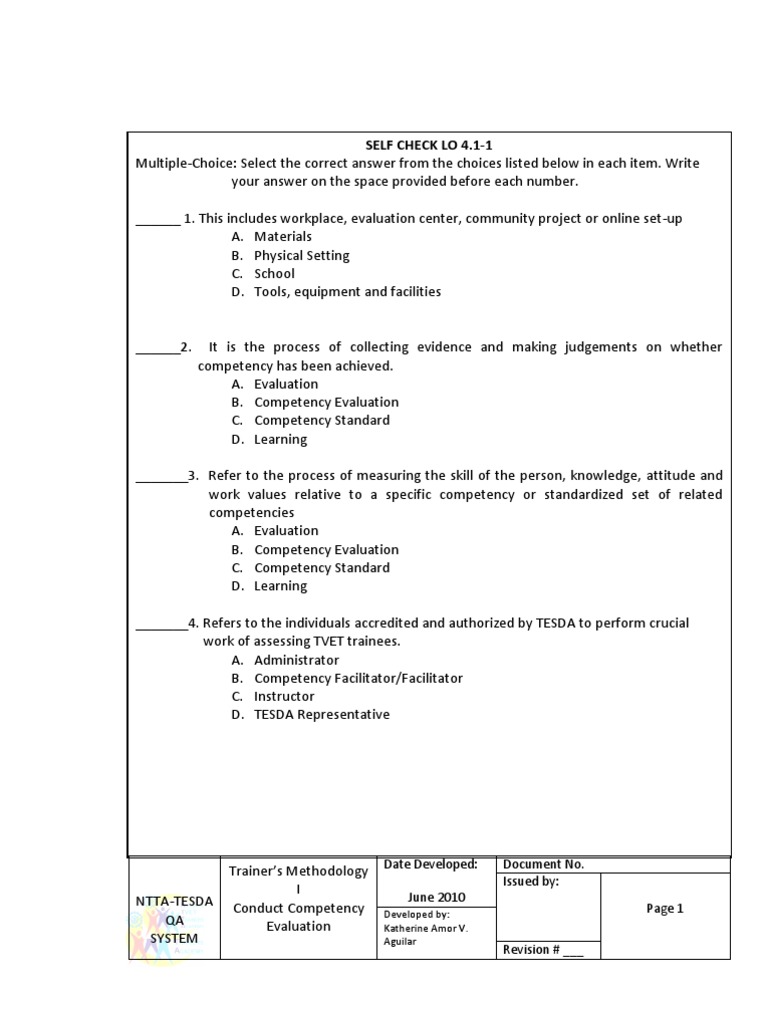 Conduct Competency Assessment | PDF | Competence (Human Resources ...