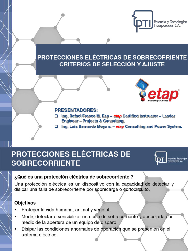 Protecciones Eléctricas de Sobrecorriente Criterios de Selección Y Ajuste | PDF | Fusible ...