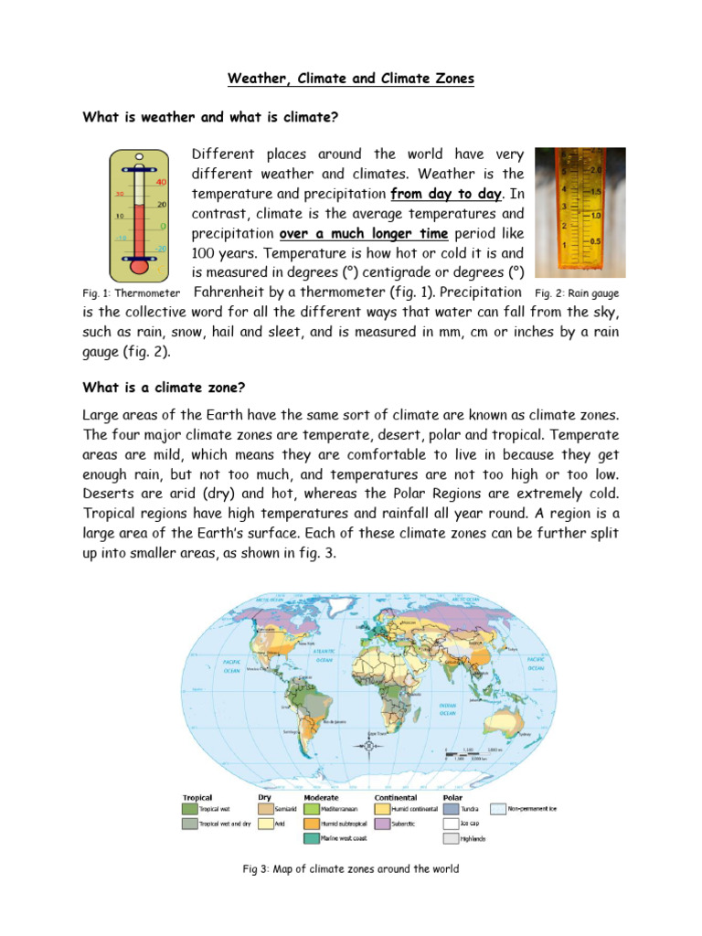 English Lesson 1 Model Text | PDF | Temperate Climate | Rain