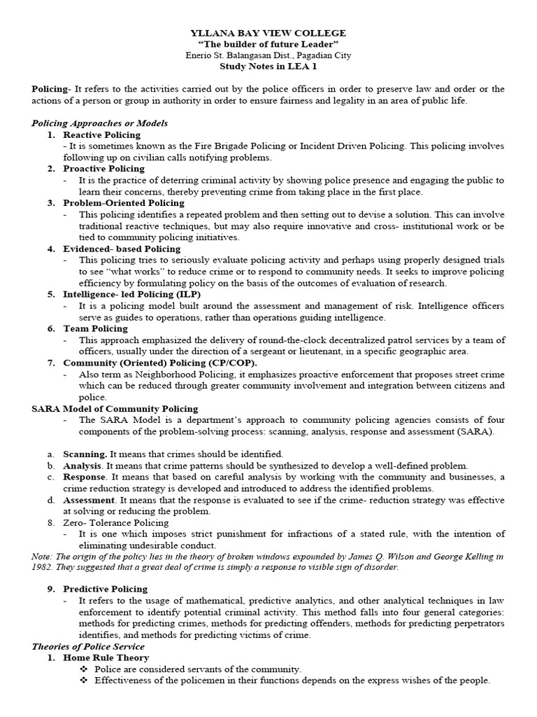 Lea 1 Handouts | PDF