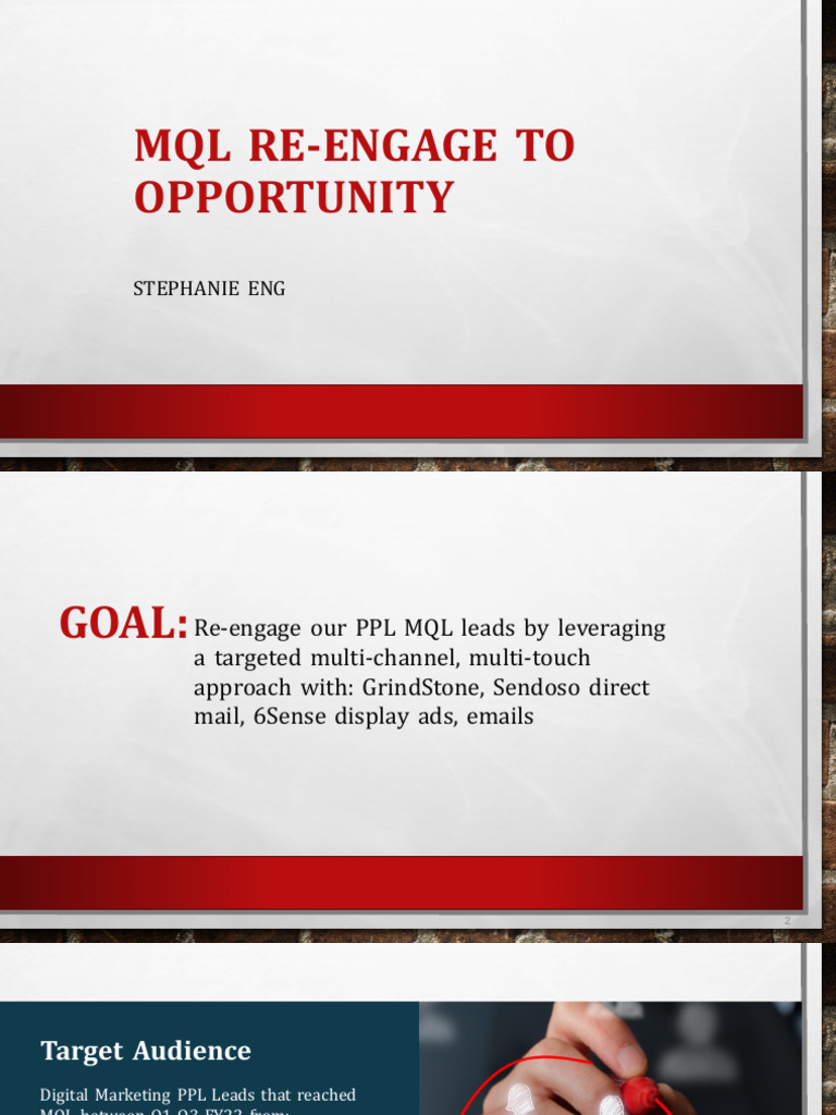 PPL-MQL 1to1 Presentation | PDF | Business