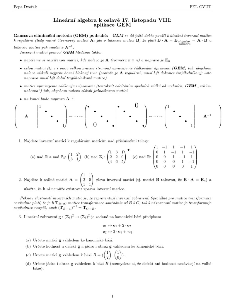 Osmý Úkol - Zadání | PDF