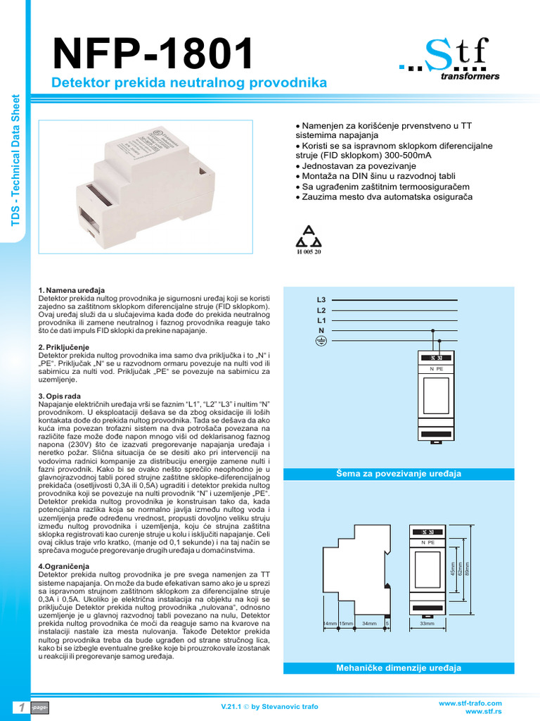 STF NFP 1801 TD | PDF