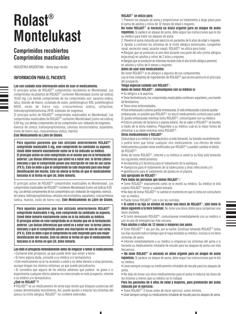 Rolast Prospecto | PDF