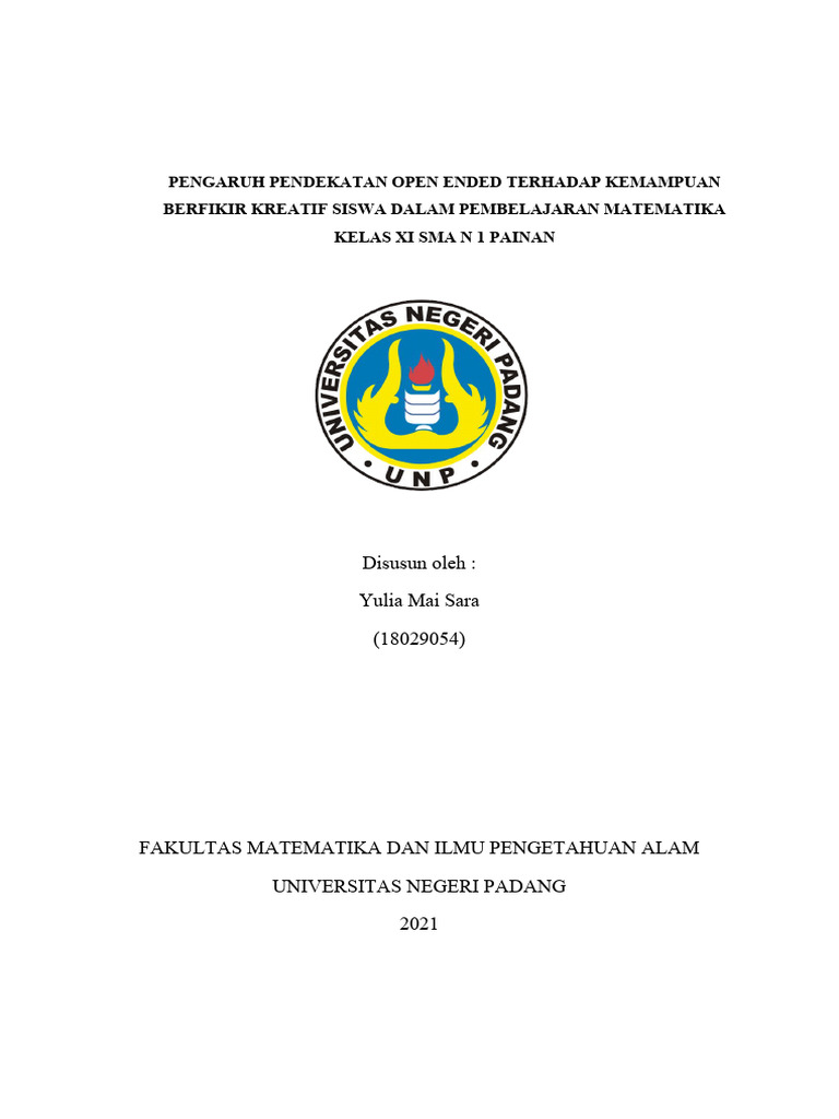 Yulia Mai Sara - BAB 1 | PDF