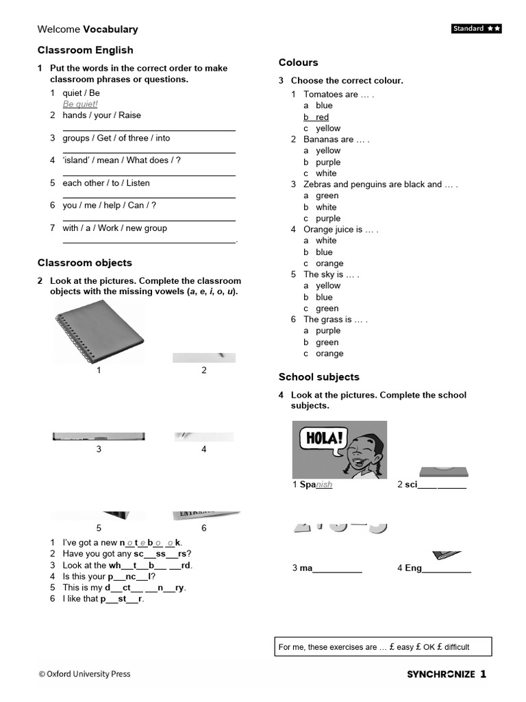 Welcome Vocabulary for Beginners | PDF | Language Families | Cultural ...