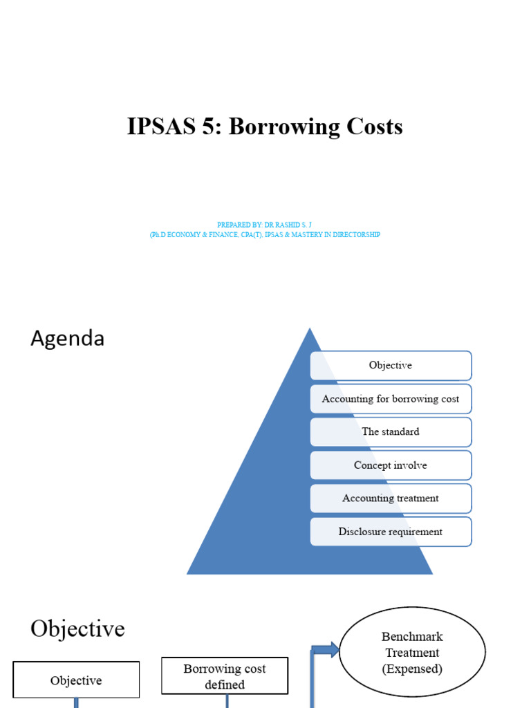 Ipsas 5 Borrowing Cost | PDF | Interest | Cost