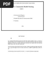 Community Health Nursing Question Paper | PDF