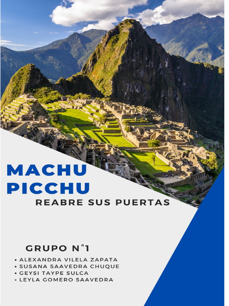 Grupo 1 - Machu Picchu | PDF | Perú