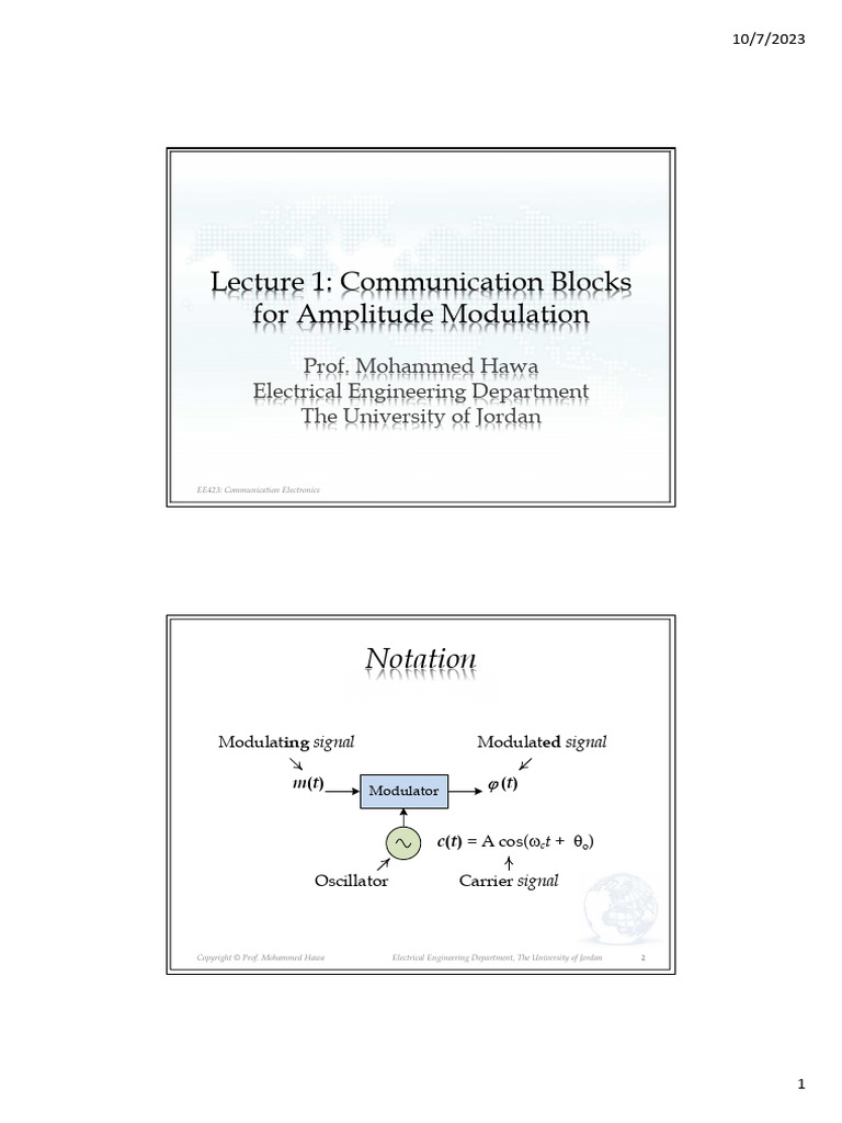 1 AM Blocks | PDF | Modulation | Radio Technology