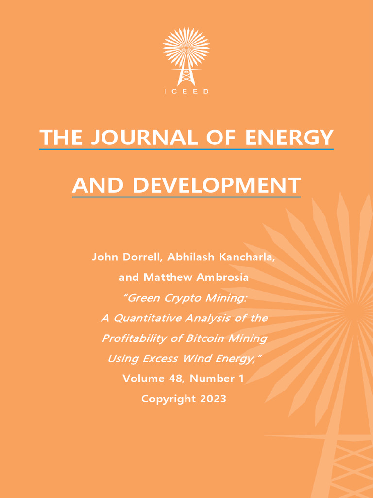The Journal of Energy and Development | PDF | Cryptocurrency | Bitcoin