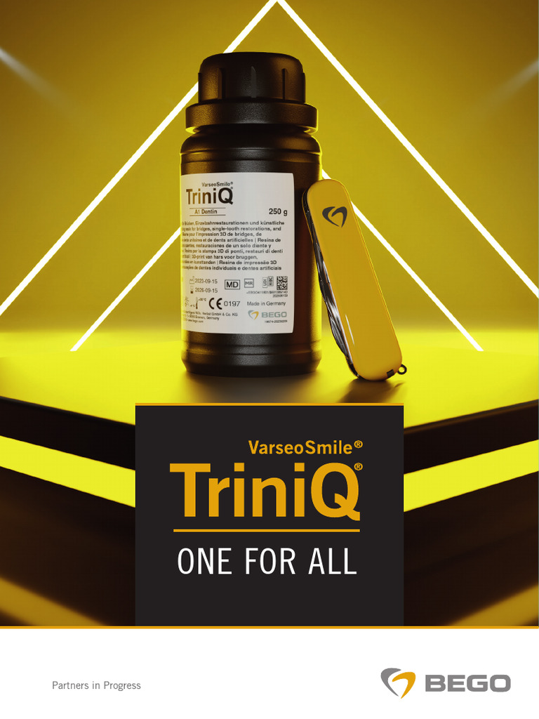 Bego USA TriniQ PDF | PDF | Dentistry | 3 D Printing
