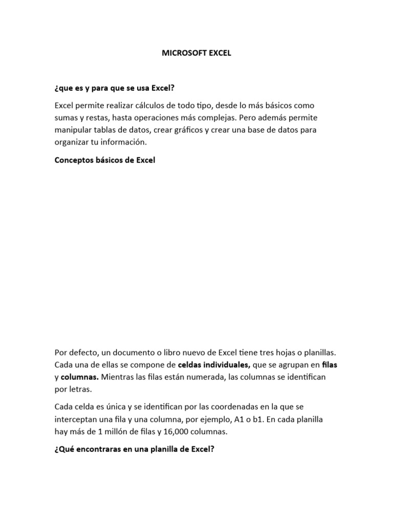 Microsoft Excel | PDF | Microsoft Excel | Informática Microsoft Excel | PDF | Microsoft Excel | Informática