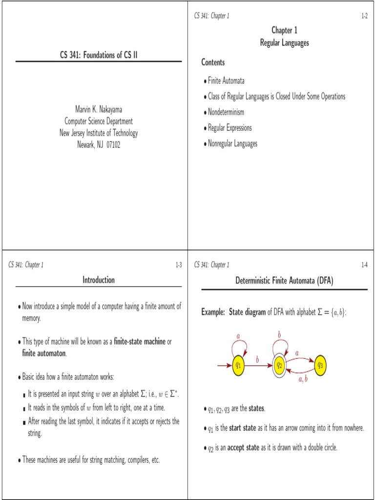 Chap01 Handout4 | PDF | Algorithms | Theory Of Computation