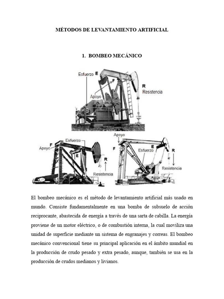Métodos de Levantamiento Artificial | Descargar gratis PDF | Bomba ...