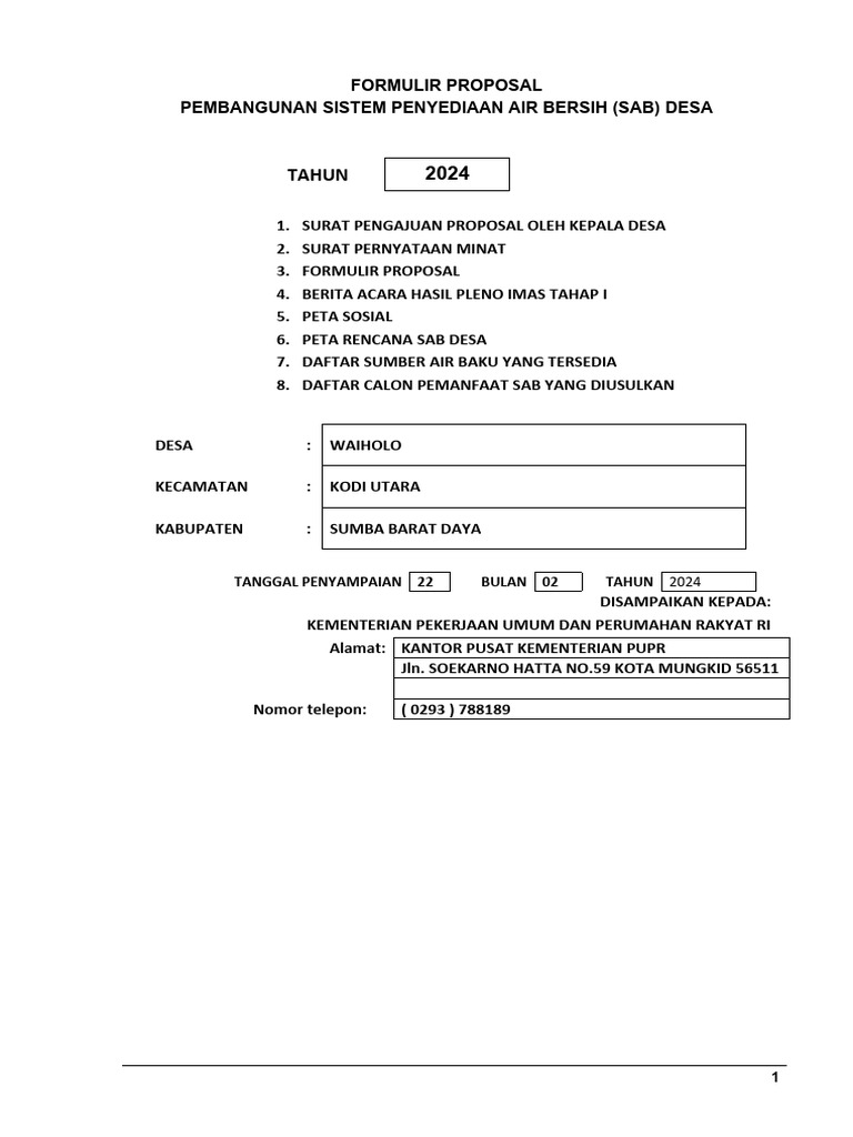 Proposal Pengajuan Dana Sab | PDF