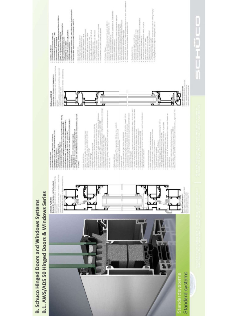 Schüco ADS 65 Door System Overview | PDF | Green Building | Door