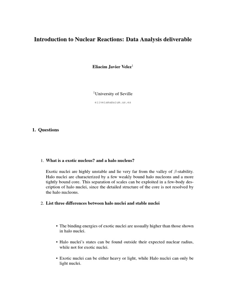 INR Deliverable | PDF | Atomic Nucleus | Quantum Mechanics