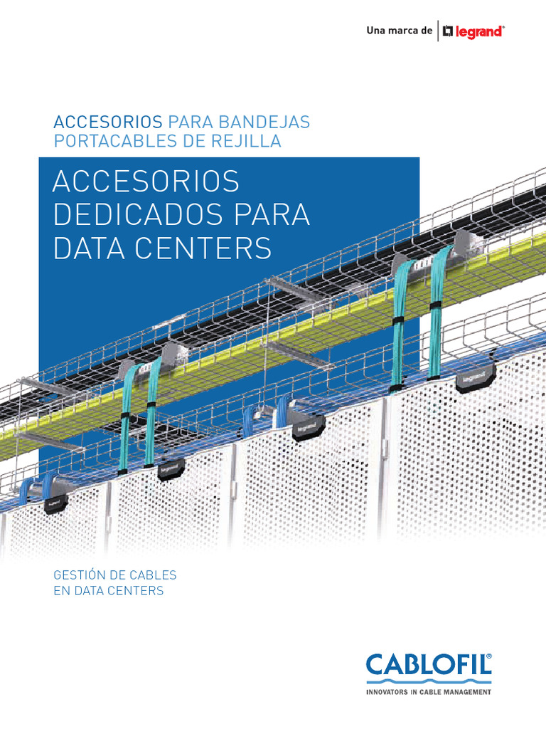 Cablofil Bandeja de Rejilla Data Center | PDF | Fibra óptica | Cobre