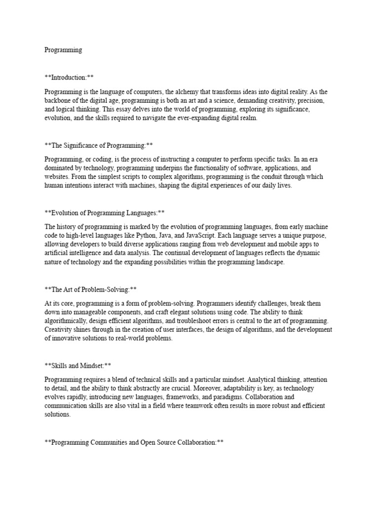 Programming | PDF | Computer Programming | Algorithms Programming | PDF | Computer Programming | Algorithms