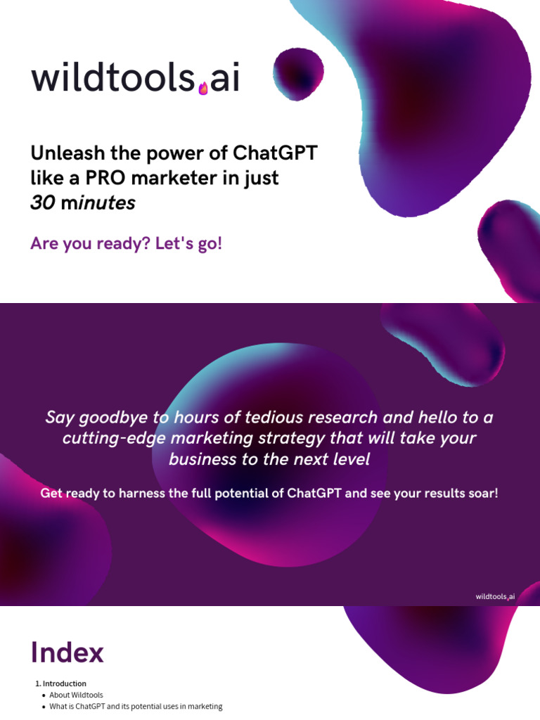 ChatGPT Guide - Unleash de Power of ChatGPT in 30 Minutes | PDF ...