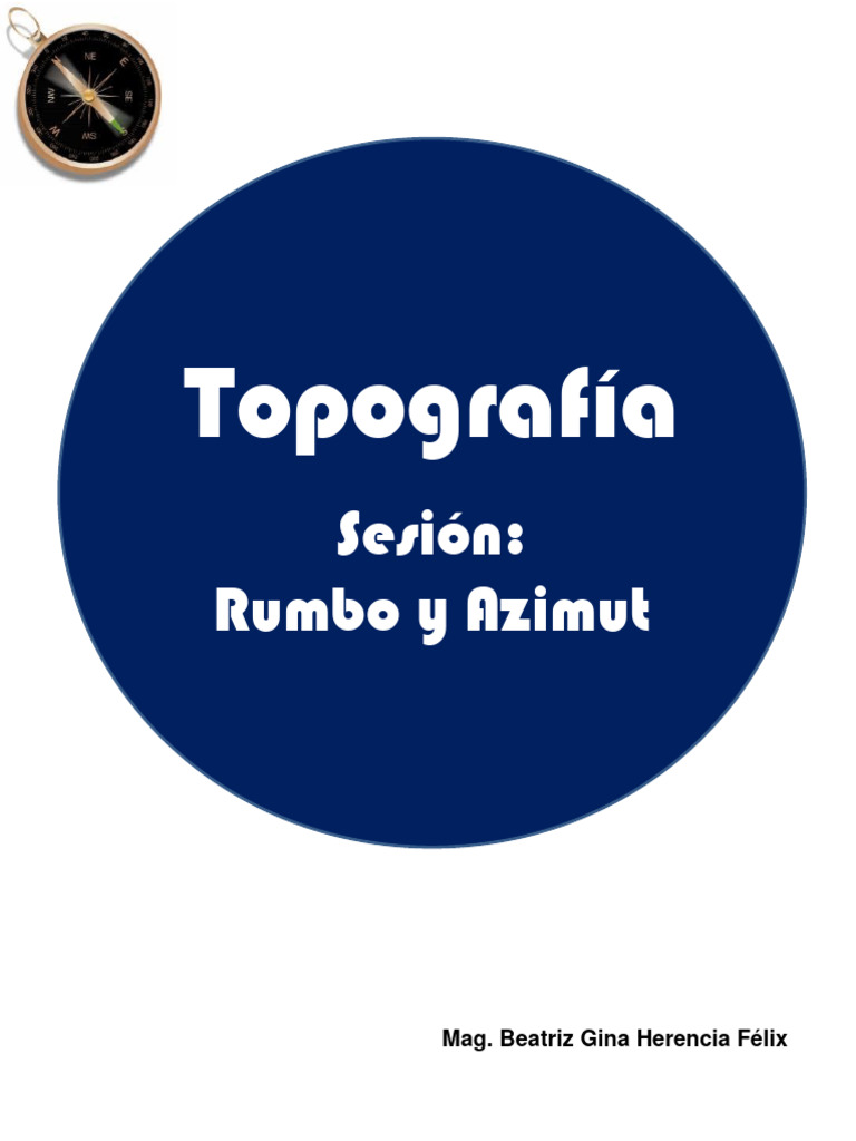 Rumbo y Azimut: Conceptos y Conversiones | PDF | Azimut | Navegación