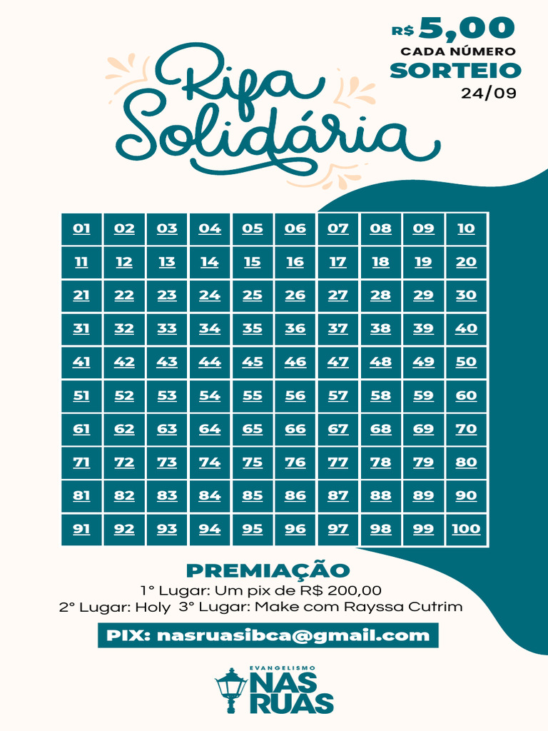 Rifa Solidária Nas Ruas | PDF