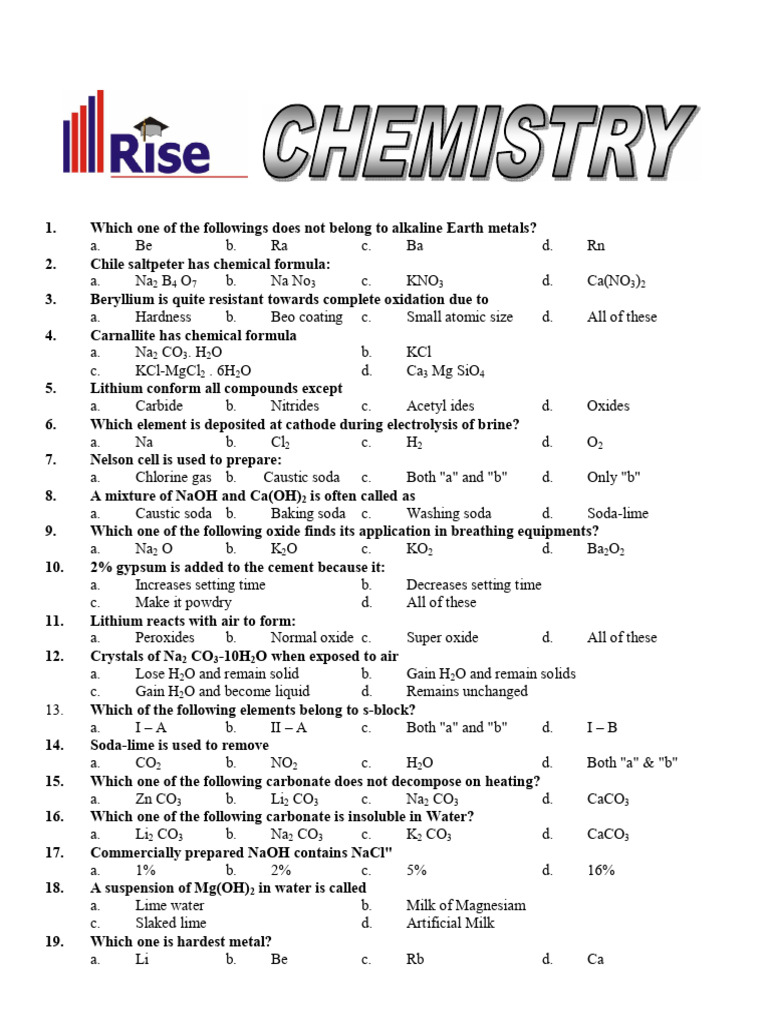 Chemistry Ch2 Part II | PDF | Science & Mathematics