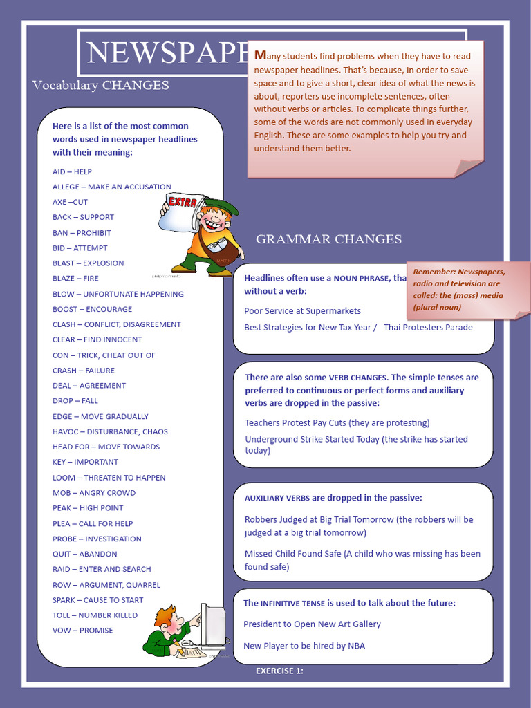Understanding Newspaper Headlines | PDF