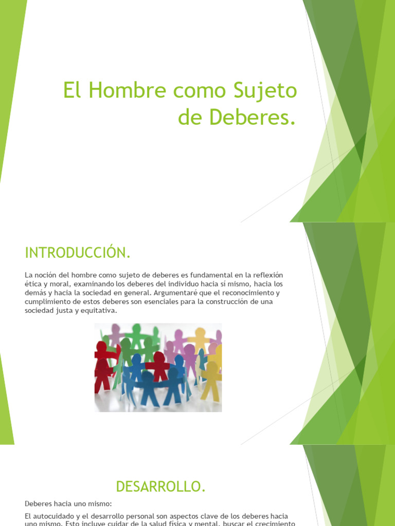 Hombre Como Sujeto de Deberes | PDF