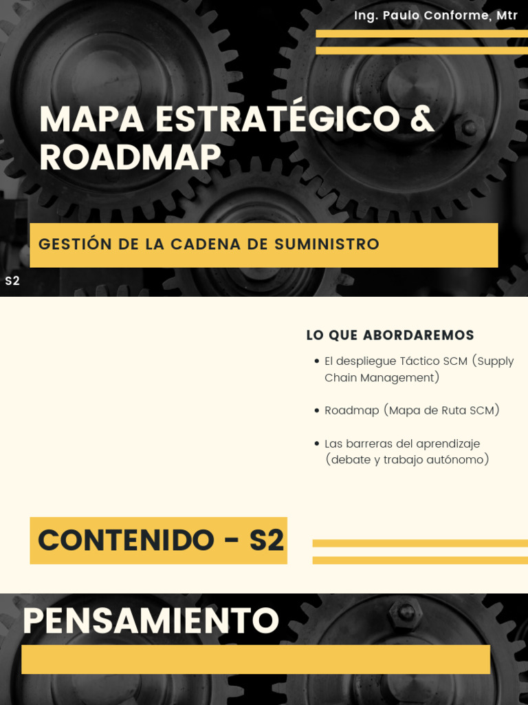 S2 - SCM - Estrategia & Roadmap | PDF