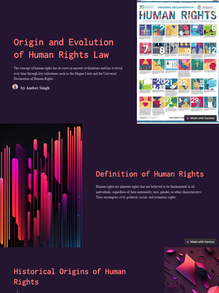 Origin and Evolution of Human Rights Law 2 | PDF | Human Rights | Rights