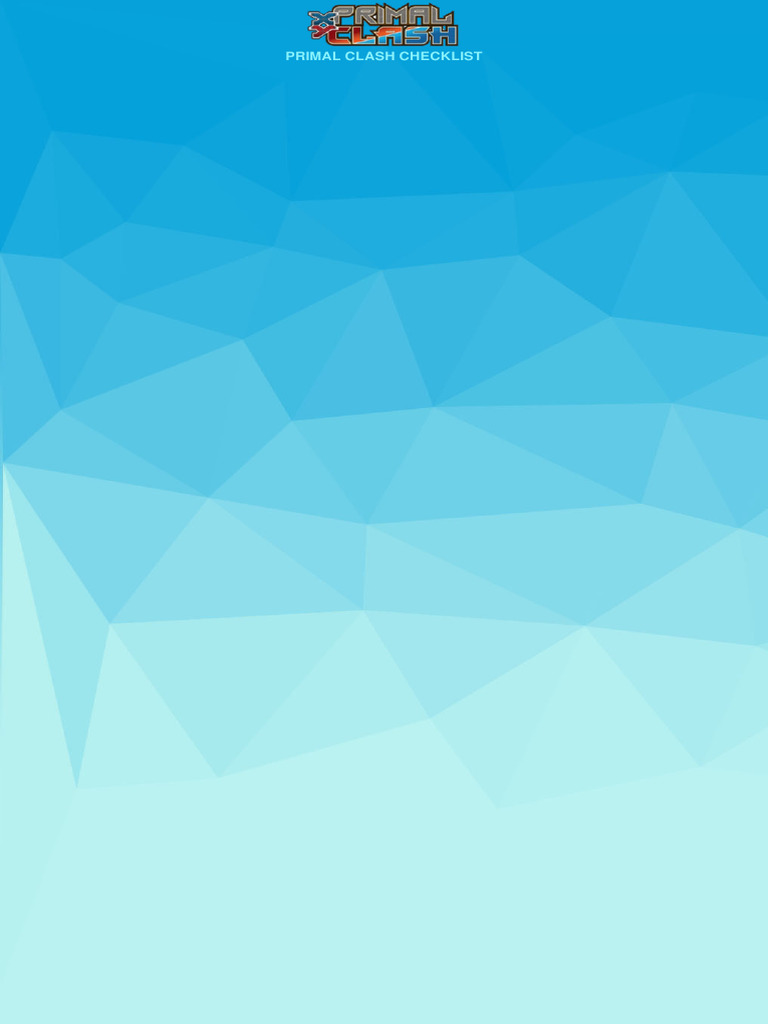 PRC Primal Clash Checklist | PDF