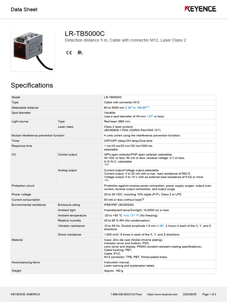 LR-TB5000C Data Sheet Overview | PDF | Bipolar Junction Transistor ...