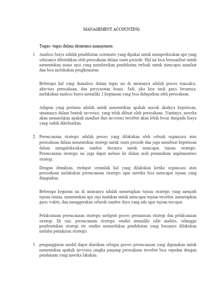 Management Accounting Pdf