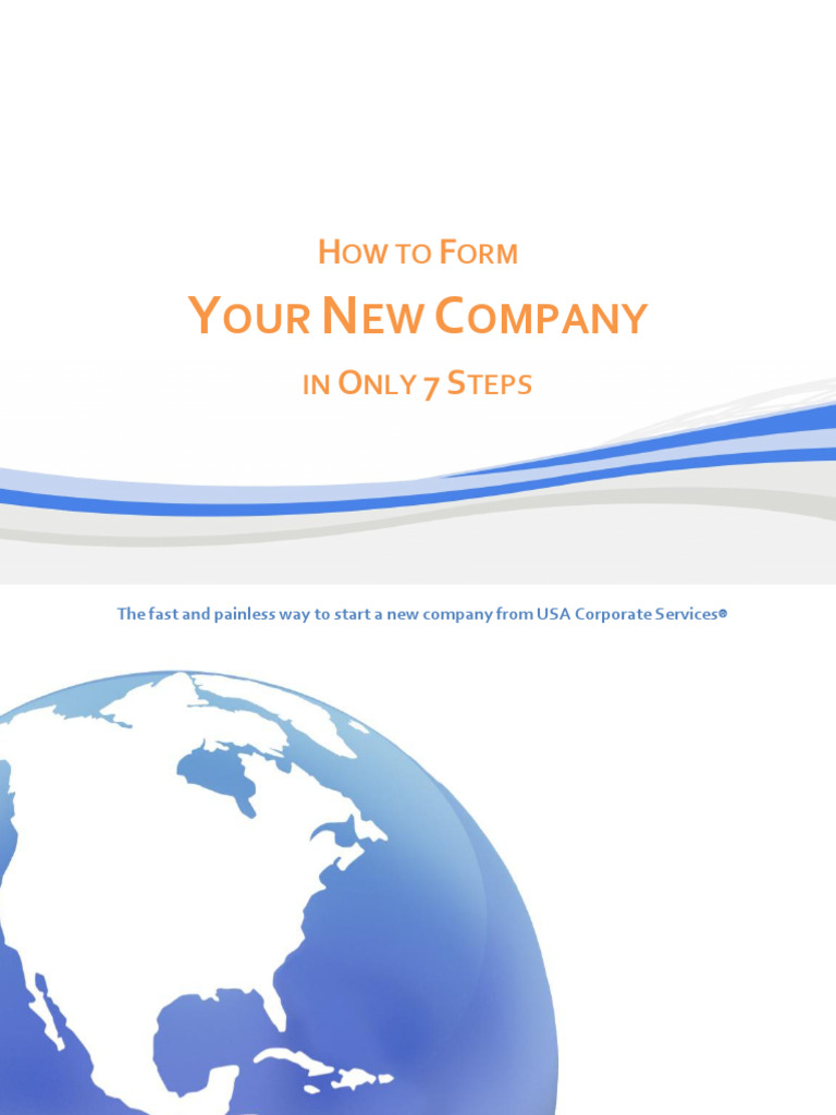 Incorporation Guide and Order Form | PDF