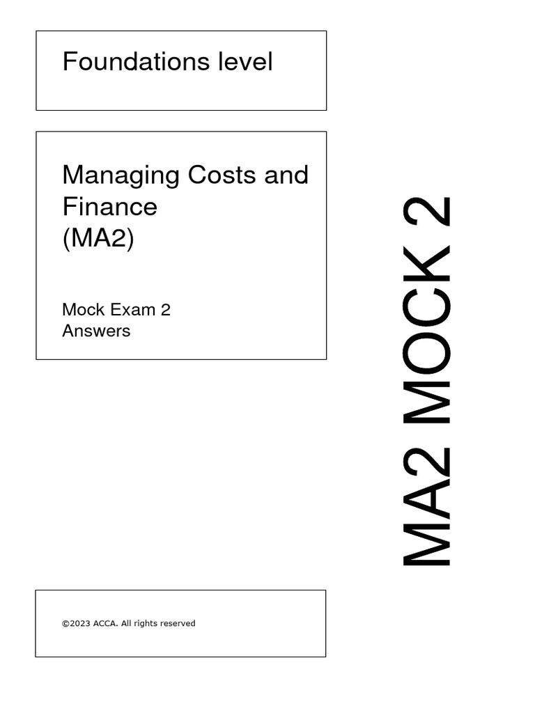 MA2 Mock 2-As - 2023-24 | Download Free PDF | Net Present Value ...