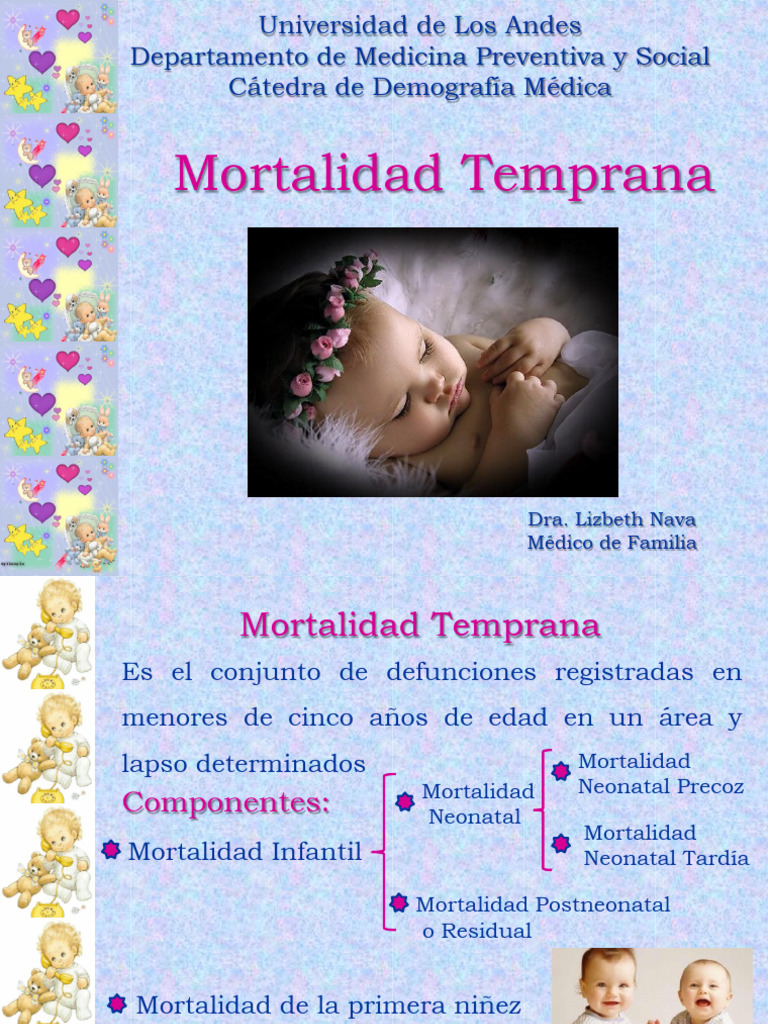 Mortalidad Temprana - ppt2 Tema 13 | PDF | Tasa de mortalidad ...