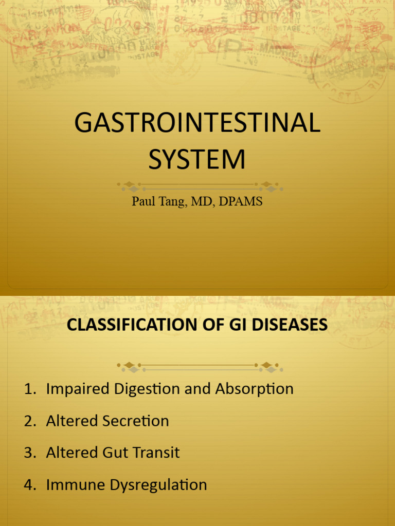 Gastrointestinal System | PDF